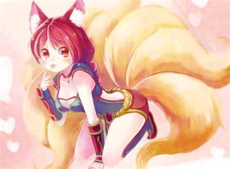 Ahri And Foxfire Ahri League Of Legends Drawn By Mizoreame Danbooru