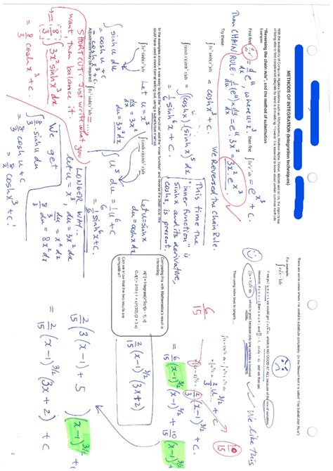 Scanned Lect Notes Methods Integration There Are Some Cases Where It Is Useful To