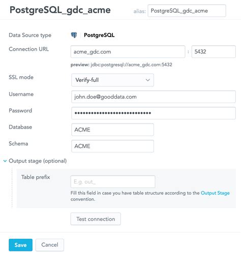 Create A Data Source Gooddata Enterprise