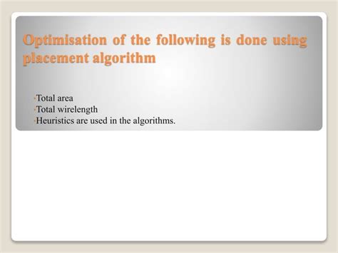 placement in vlsi design pptx