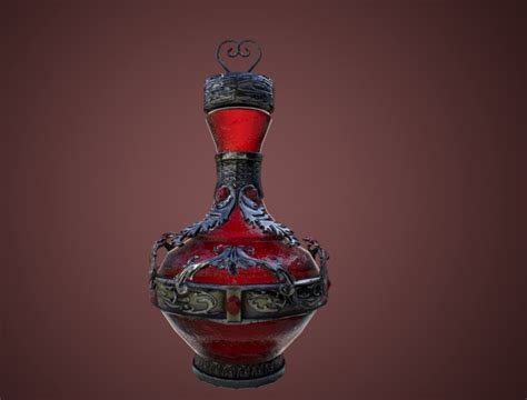 Artstation Game Art Health Potion Bottle