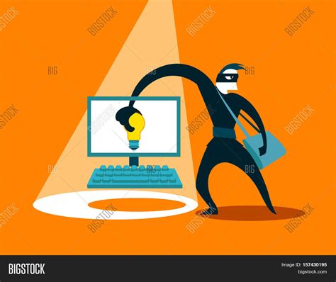 Swindler Steals Idea Vector And Photo Free Trial Bigstock