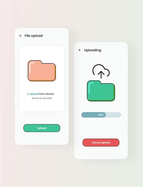 simplified file upload interface