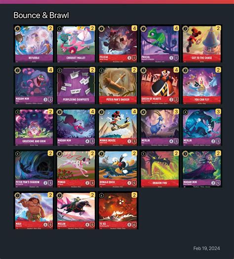 Bounce And Brawl Lorcana Deck Disney Lorcana