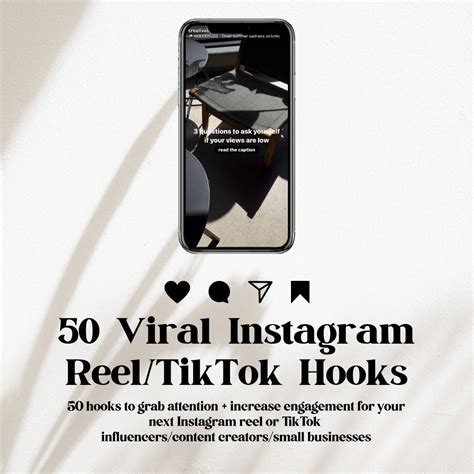 50 Viral Instagram Reel/tiktok Hooks, Influencer, Entrepreneur, Small Business, Reels, Videos ...