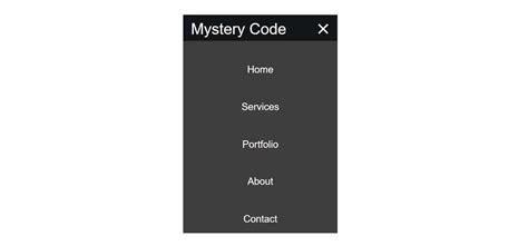 responsive navigation menu bar using html and css