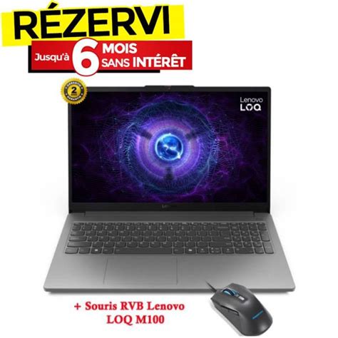 PC Portable Gamer LENOVO LOQ IAX E i è Gén G RTX