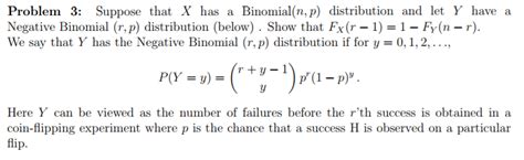 Solved Problem 3 Suppose That X Has A Binomial N P Chegg Com