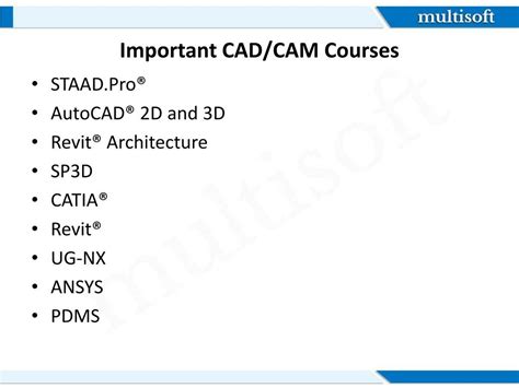 Ppt Cad Cam Courses Powerpoint Presentation Free Download Id 7707483
