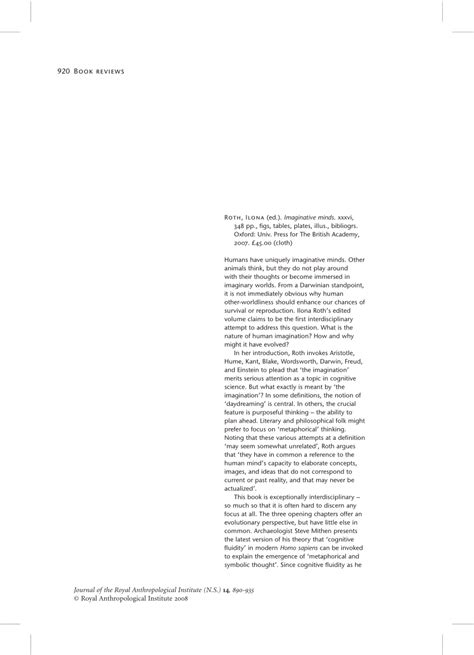 Pdf Imaginative Minds Edited By Ilona Roth