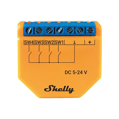 Shelly I4 Dc Plus Módulo Wifi Bt