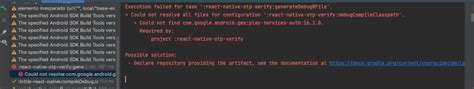 android build is not working · issue 67 · faizalshap react native otp