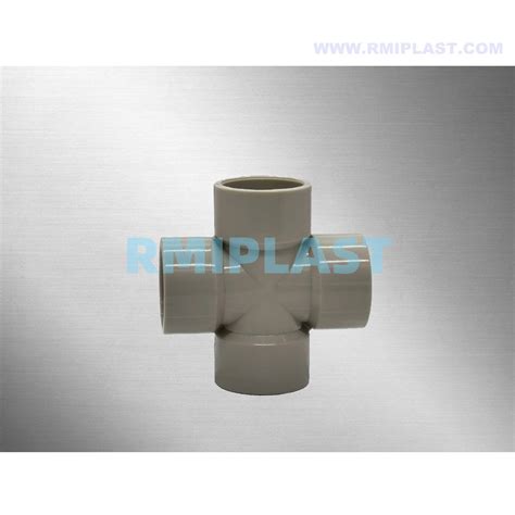 Pp Pph Plastic Fitting Equal Cross Of Socket Fusion By Din Pn10 Pipe