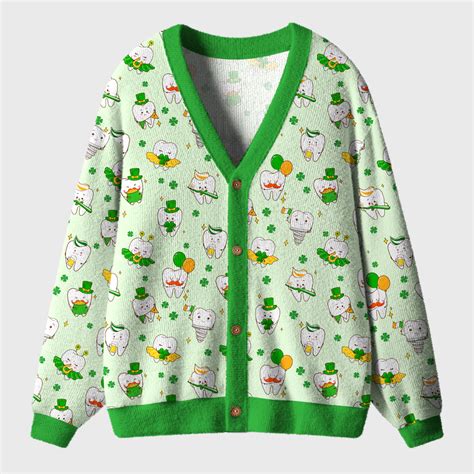 Lucky Teeth Ugly Cardigan Sweaters