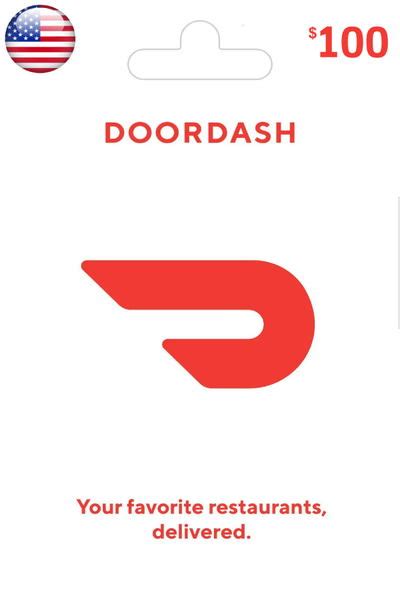 Doordash T Card Usd 100 Us Account Only Digital