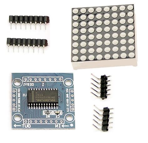 Microcontroller Max7219 Dot Matrix Module Control Display Diy Kit Raspberrer Raspberry