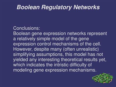 Ppt Gene Regulatory Networks The Boolean Approach Powerpoint Presentation Id2989036