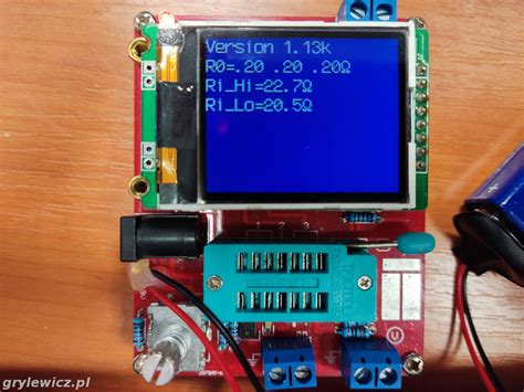 Tester elementów elektronicznych na atmega aktualizacja firmware u grylewicz pl