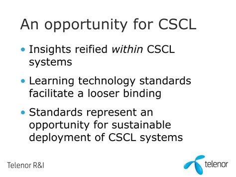 Ppt Cscl And Standards For Learning Technologies Powerpoint Presentation Id 4990028