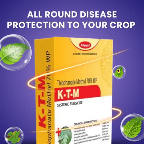 Katyayani Ktm Thiophanate Methyl 70 Wp Chemical Fungicide