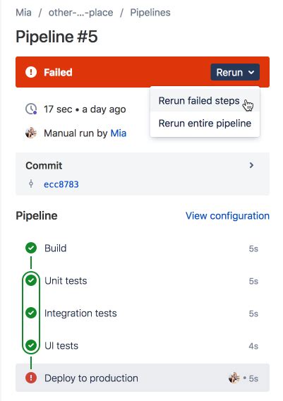 View Your Pipeline Bitbucket Cloud Atlassian Support