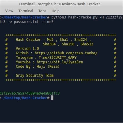 h3x a tool for cracking different hashes the hashes that the tool