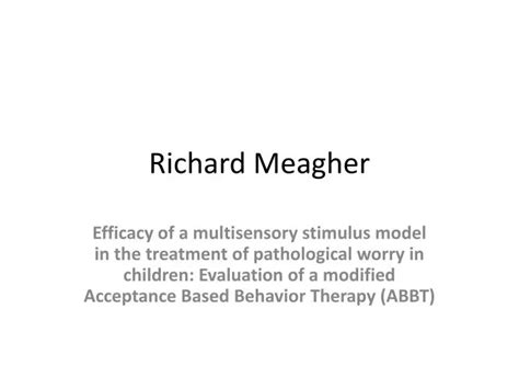 Ppt Richard Meagher Powerpoint Presentation Free Download Id 2444462