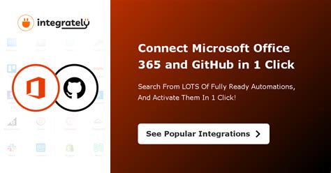 Microsoft Office 365 Github Integration Connect In 1 Click ️