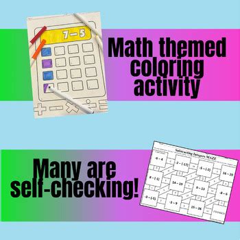 Operations With Integers Activity Bundle Add Subtract Multiply Divide Integer