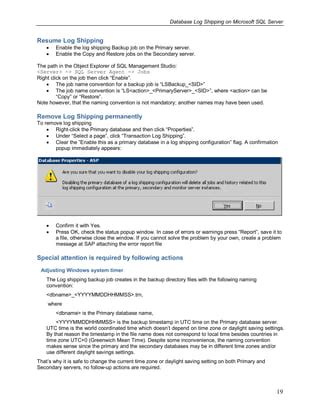 Log Shippingbestpractices PDF