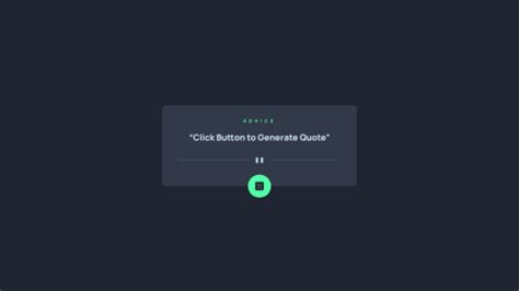 Frontend Mentor Advice Generator App Using Reactjs Coding Challenge