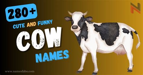 280 Cute And Funny Cow Names With Generator