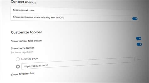 How To Add Or Remove Home Button On Toolbar In Microsoft Edge
