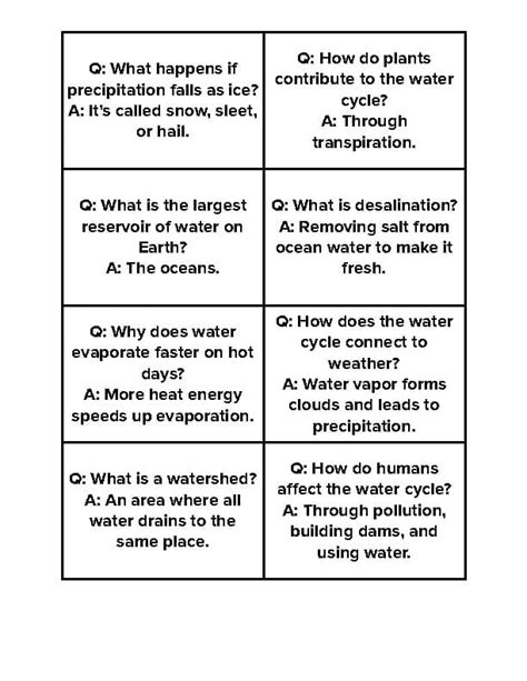 Water Cycle Quiz Quiz Trade Cards By Mr Halim Science Tpt
