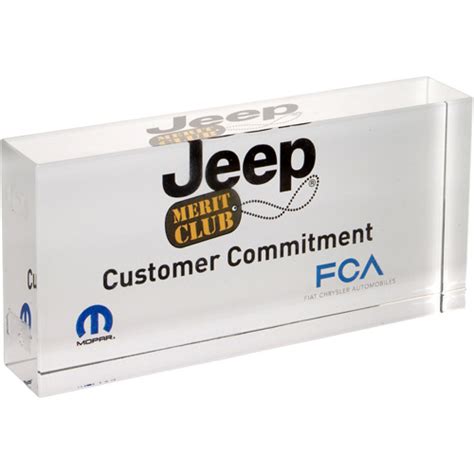 32mm Clear Glass Rectangle Award Free Presentation Box