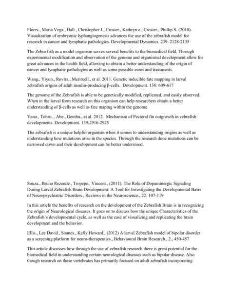 Annotated Bibliography