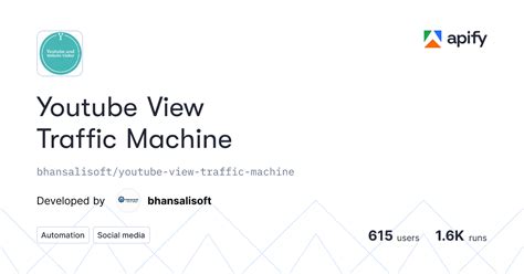 Youtube View Traffic Machine Api In Python · Apify
