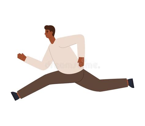 Running Businessman Vector Stock Vector Illustration Of Employee
