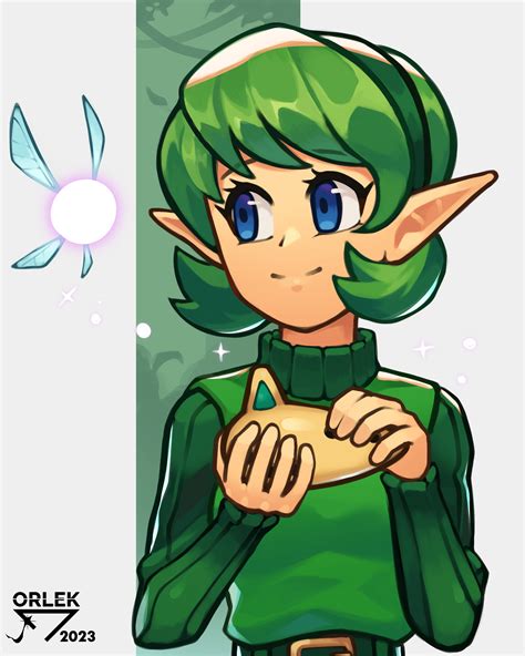 Navi And Saria The Legend Of Zelda And More Drawn By Orlek Danbooru