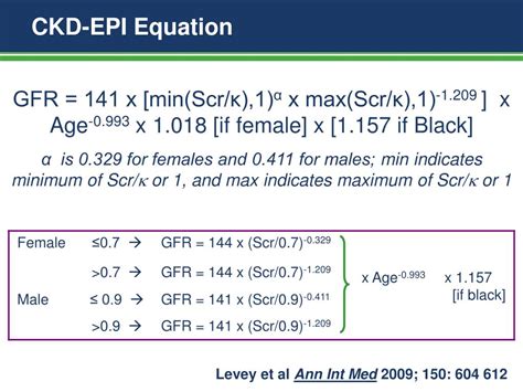 Ppt Estimated Gfr Based On Creatinine And Cystatin C Powerpoint
