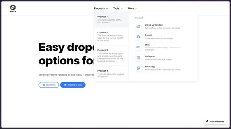 framer city dropdown variants joris rood 1 framer resource site