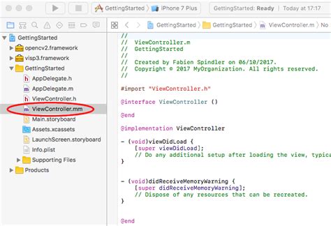 Visual Servoing Platform Tutorial How To Create A Basic Ios
