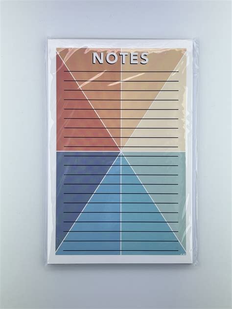 Multicolor Notepad To Do List Notepad Metro Syle Notepad Notepad 55x8