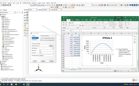 【abaqus】第七十讲：后处理中数据的导入与导出excel哔哩哔哩bilibili