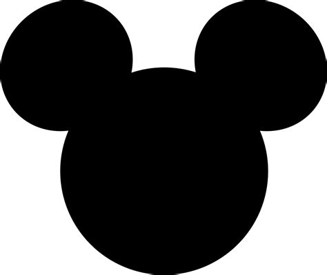 Mickey Mouse Head Silhouette
