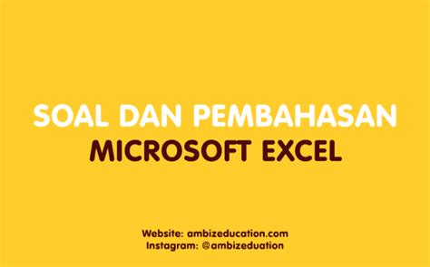 Fungsi Ms Excel Yang Tidak Termasuk Alternatif Dan Keterbatasan Identif