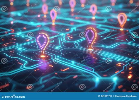 Futuristic Glowing Tech Grid With Luminescent Digital Pathways And Interlocking Data Streams