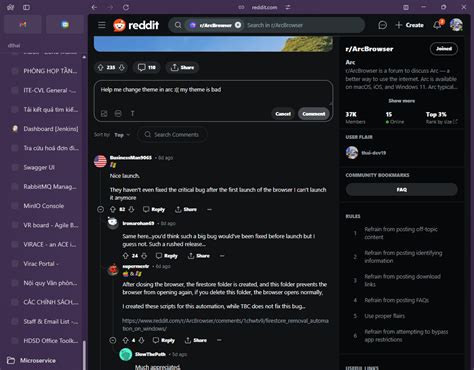 customized arc in windows 11 r arcbrowser