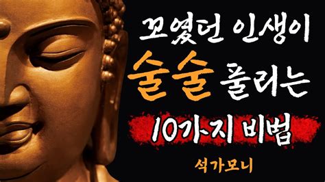 이렇게 살아보세요 부처님이 말씀하시는 행복한 인생을 만드는 10가지 비밀 힐링이 되는 석가모니 인생조언 명언모음 인생을 바꿔줄 삶의 지혜 불교 명언 부처님 말씀