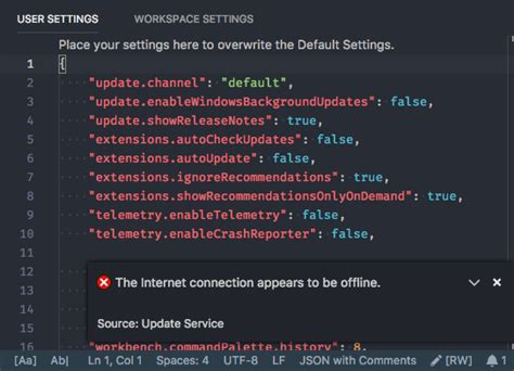 Updateservice Is Unable To Disable · Issue 60627 · Microsoftvscode · Github